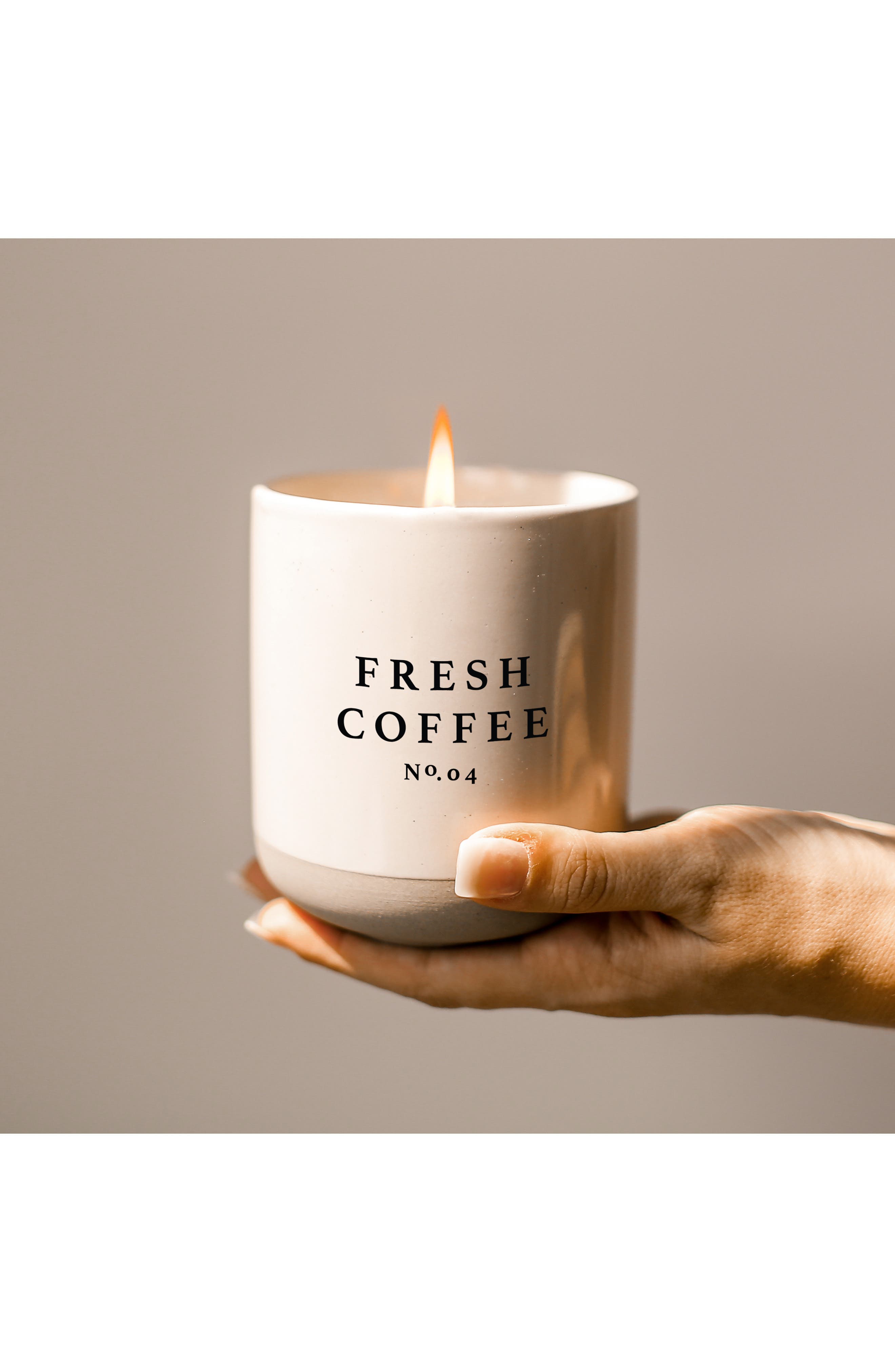 SWEET WATER DECOR Fresh Coffee 12 oz. Stoneware Candle - Set of 2 ...