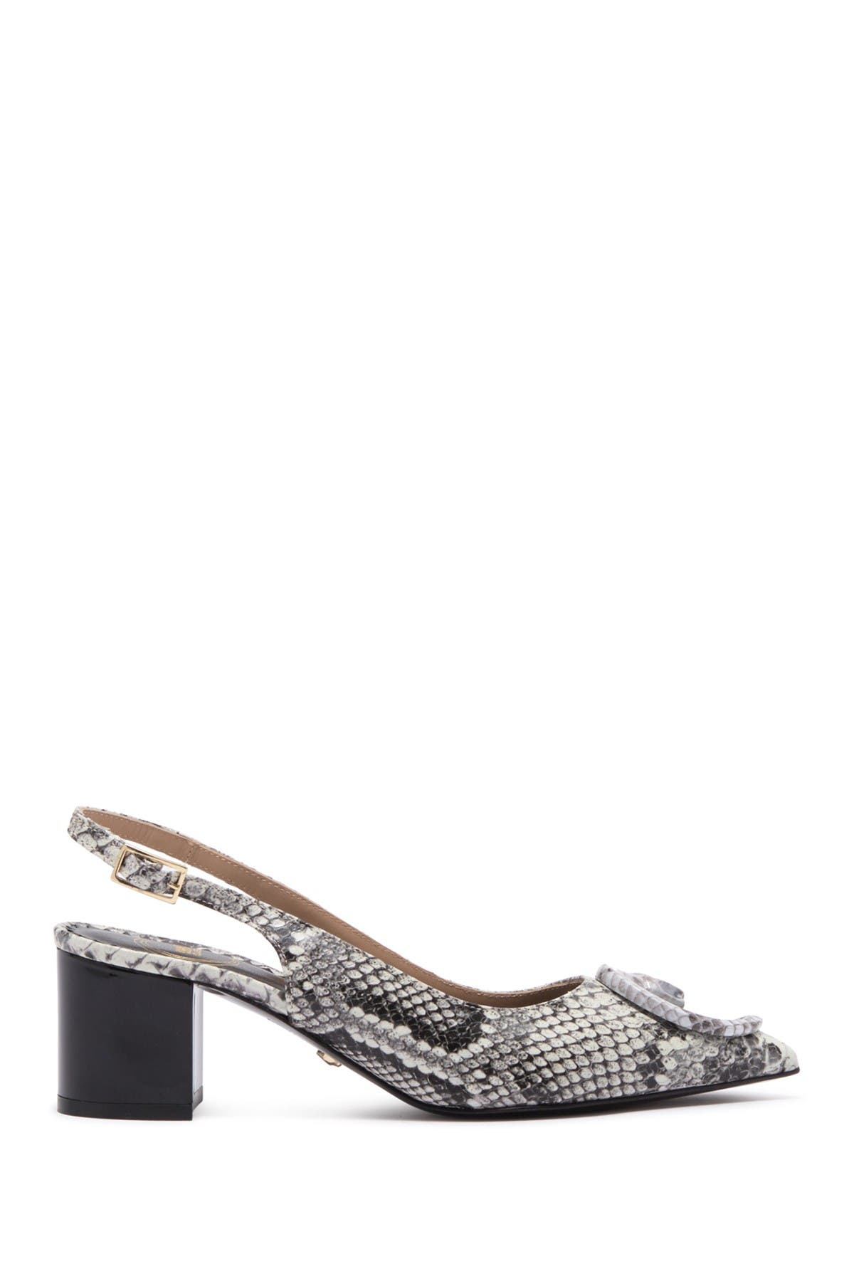 Roberto Cavalli Snake Embossed Pointed Toe Slingback Pump | Nordstromrack