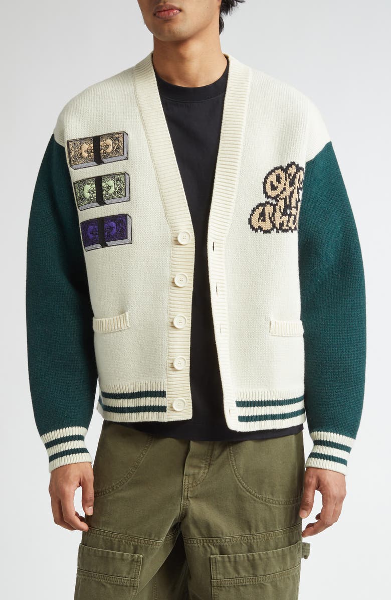 Off-White Crystal Cash Varsity Cardigan | Nordstromrack
