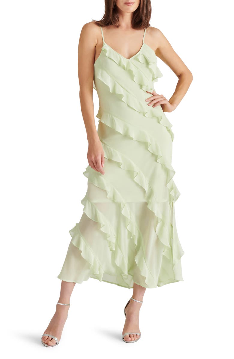 Steve Madden Dion Tiered Ruffle Maxi Slipdress | Nordstrom