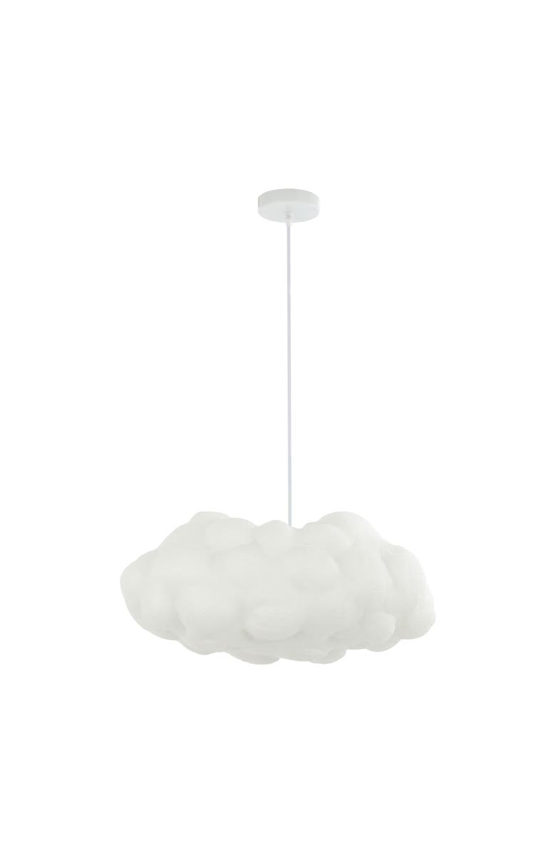 JONATHAN Y Zephyr 2-Light Modern Contemporary Silk LED Cloud Pendant ...