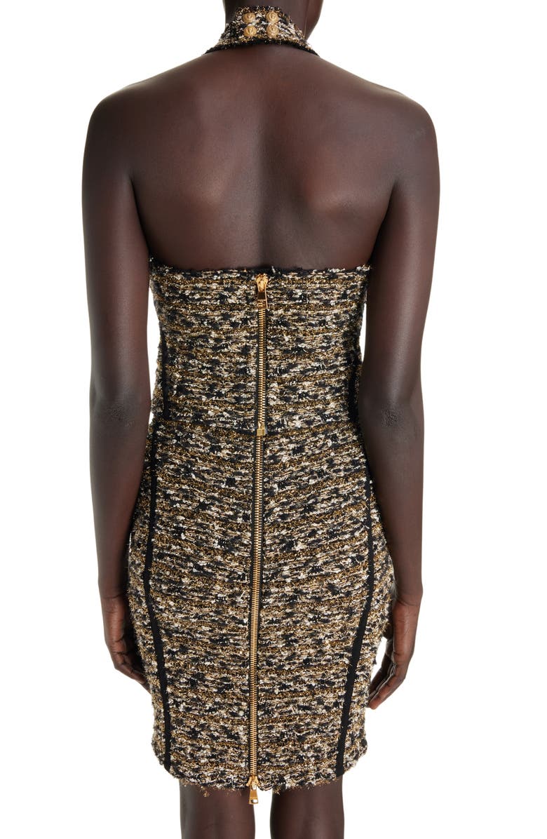 Balmain Tweed Halter Bustier Top | Nordstromrack