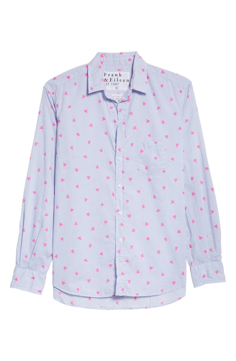 Frank & Eileen Eileen Heart Print Cotton Button-Up Shirt | Nordstromrack