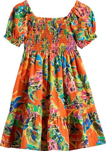 Ralph Lauren Kids' Floral Smocked Dress | Nordstromrack