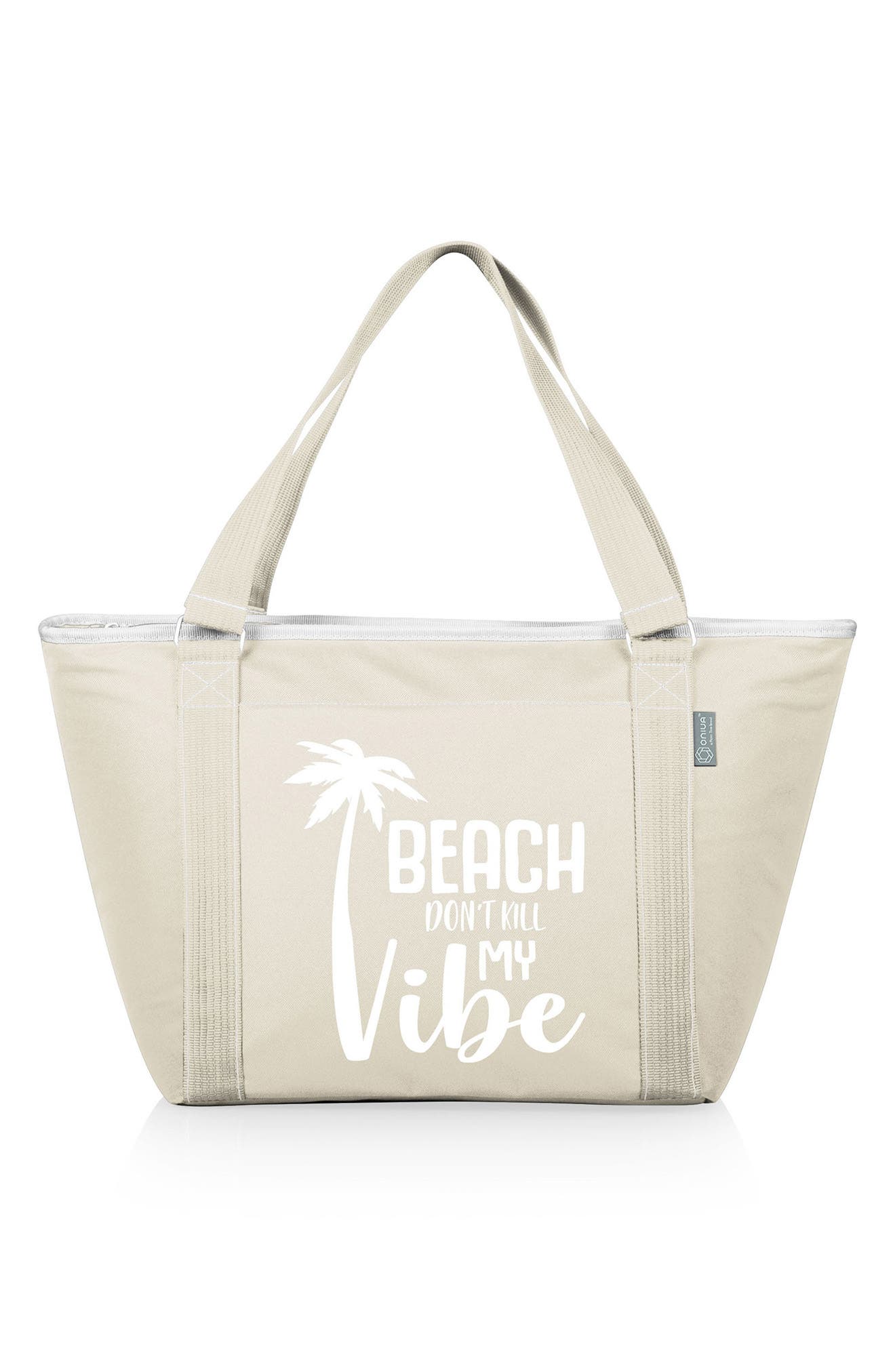 Picnic Time Topanga Beach Don't Kill My Vibe Sand Cooler Tote Bag ...