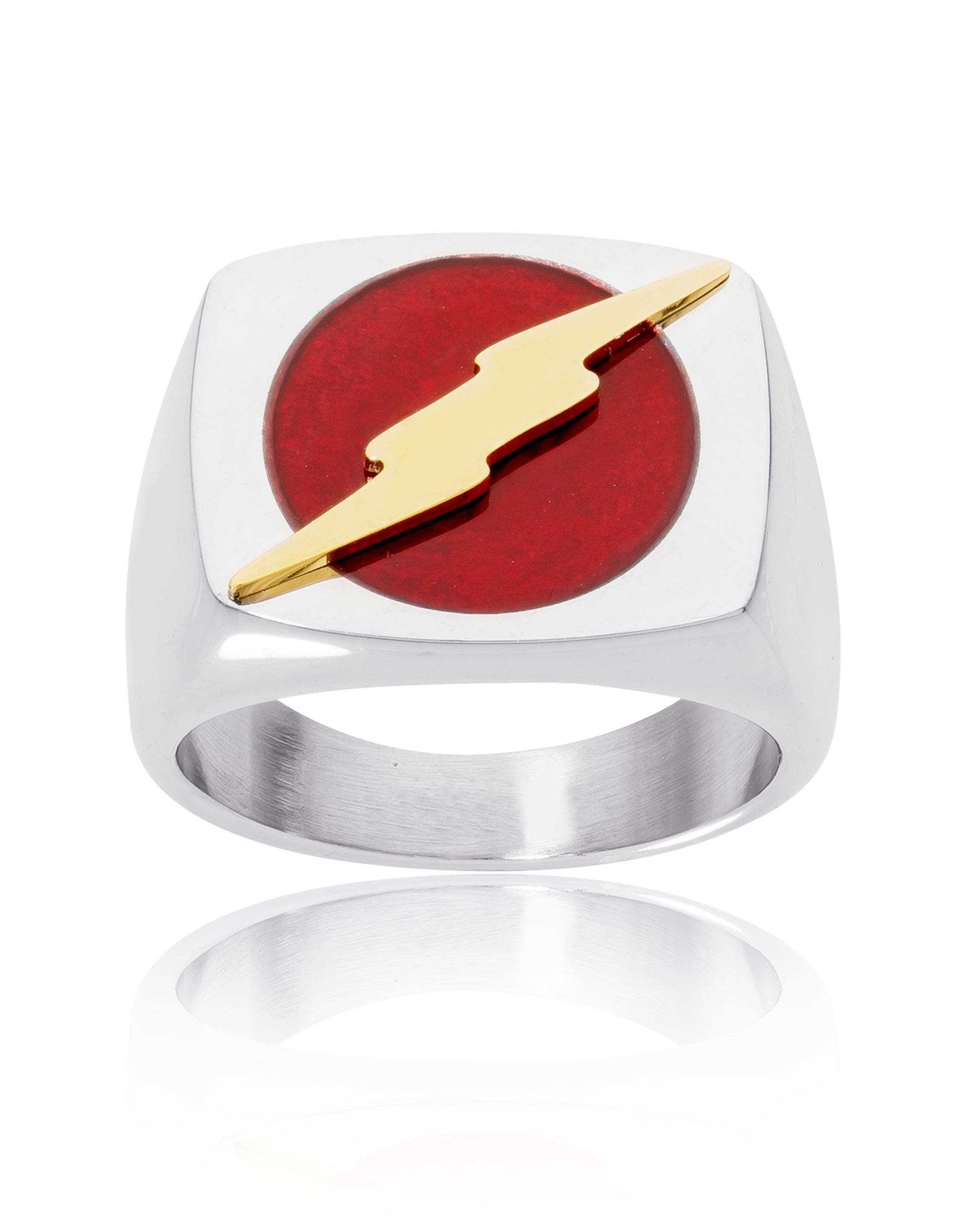 DC Comics Stainless Steel Justice League Superhero Logo Ring Jewelry ...