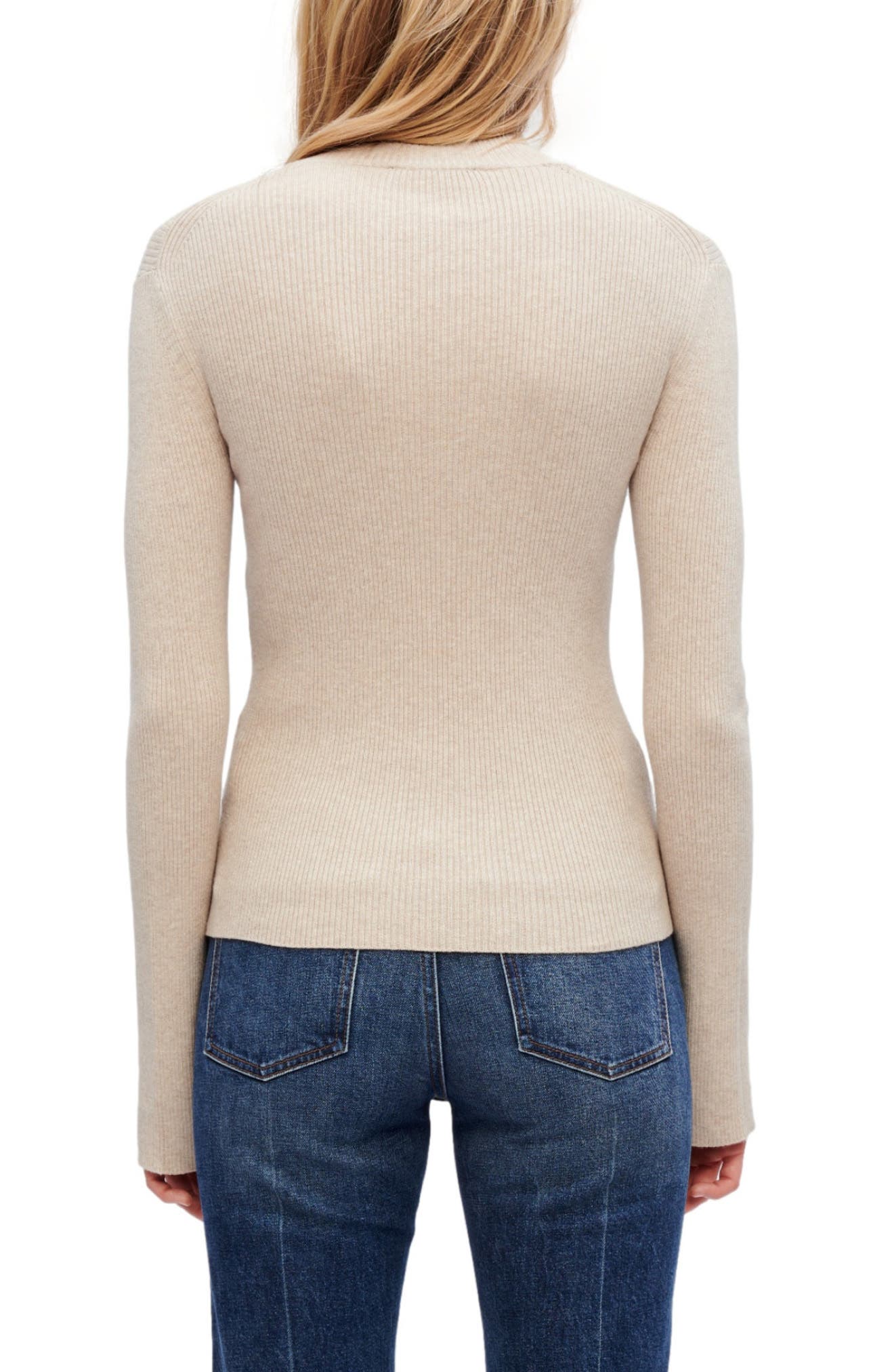 maje Mylene Stretch Cotton & Wool Sweater | Nordstromrack
