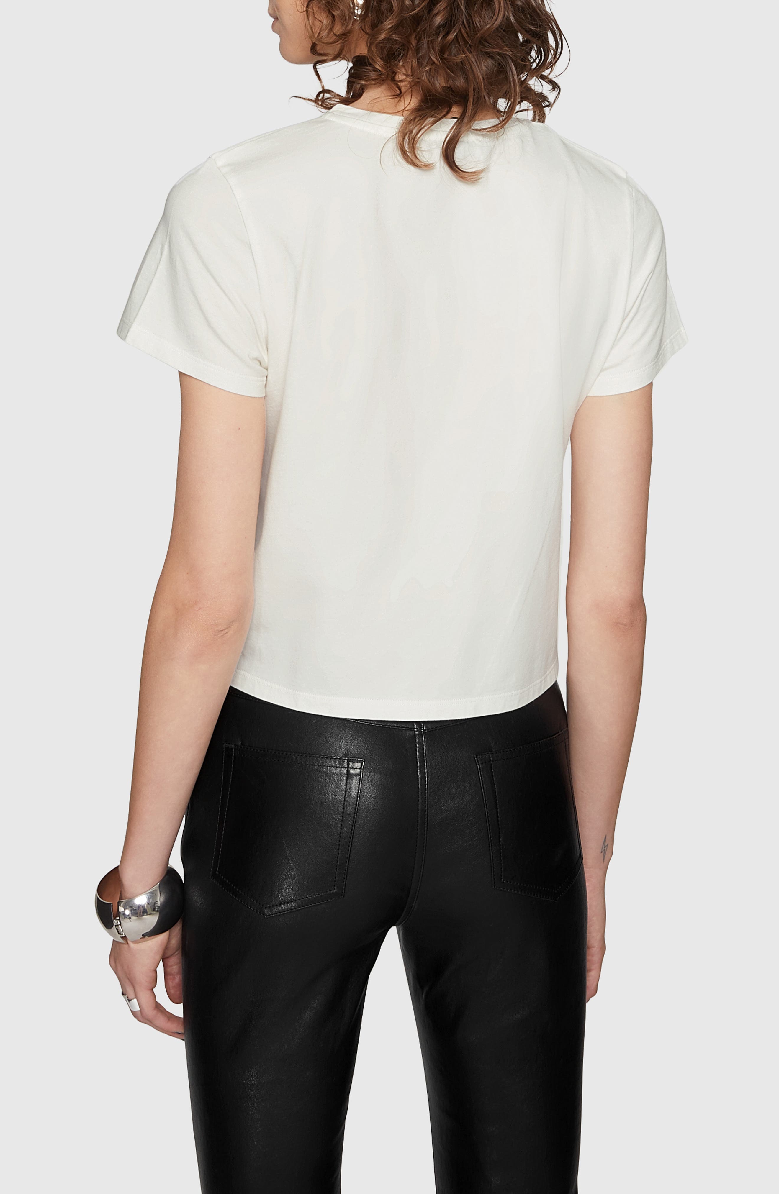 Rebecca Minkoff Carlin Embellished Star Cotton Graphic Crop T-Shirt ...