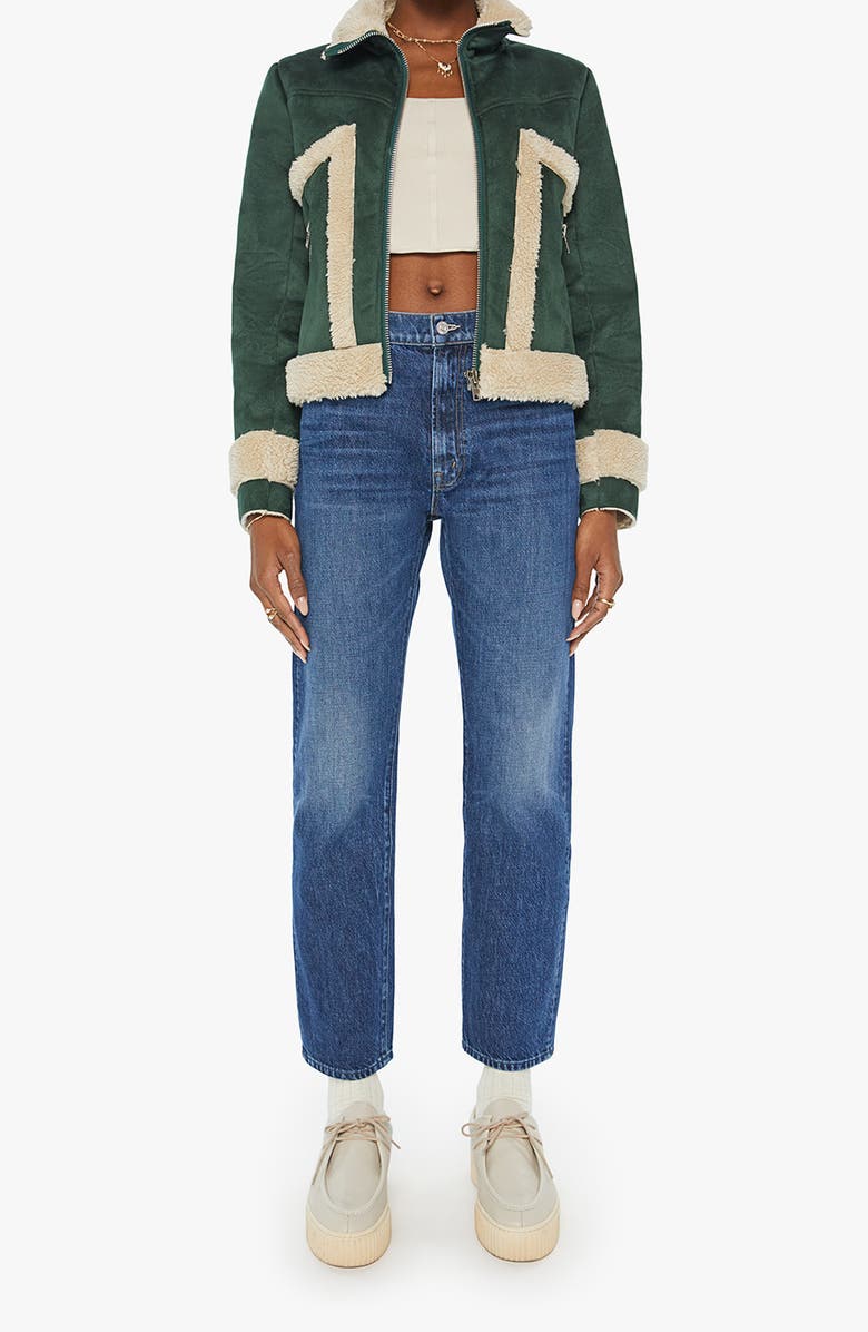 MOTHER The Zip Pocket Roamer Faux Suede Jacket | Nordstromrack