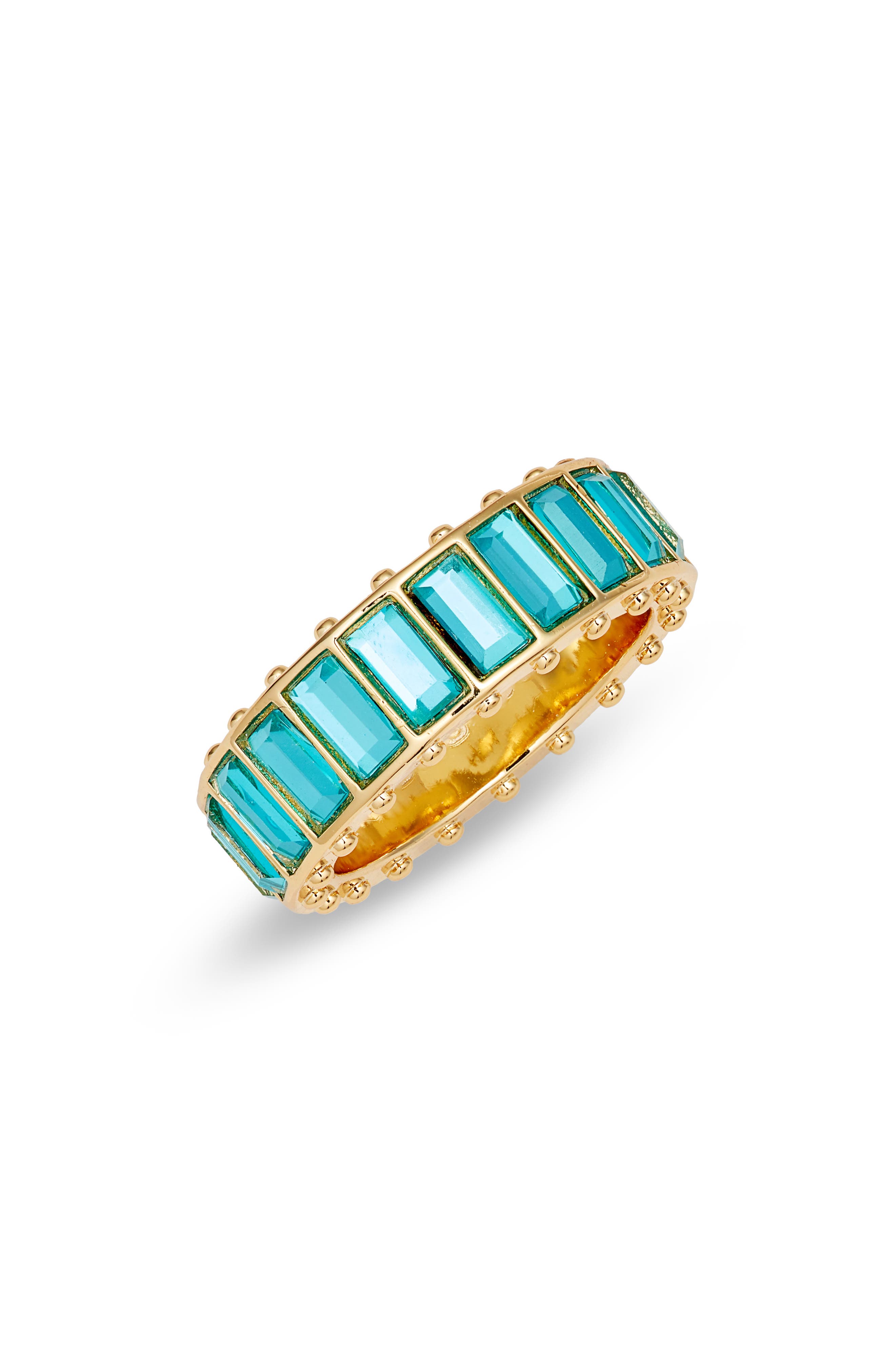 Short & Suite Eternity Crystal Baguette Ring | Nordstrom