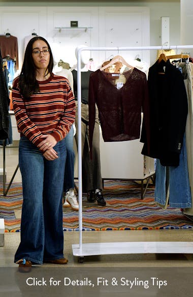 MANGO Metallic V-Neck Sweater | Nordstromrack