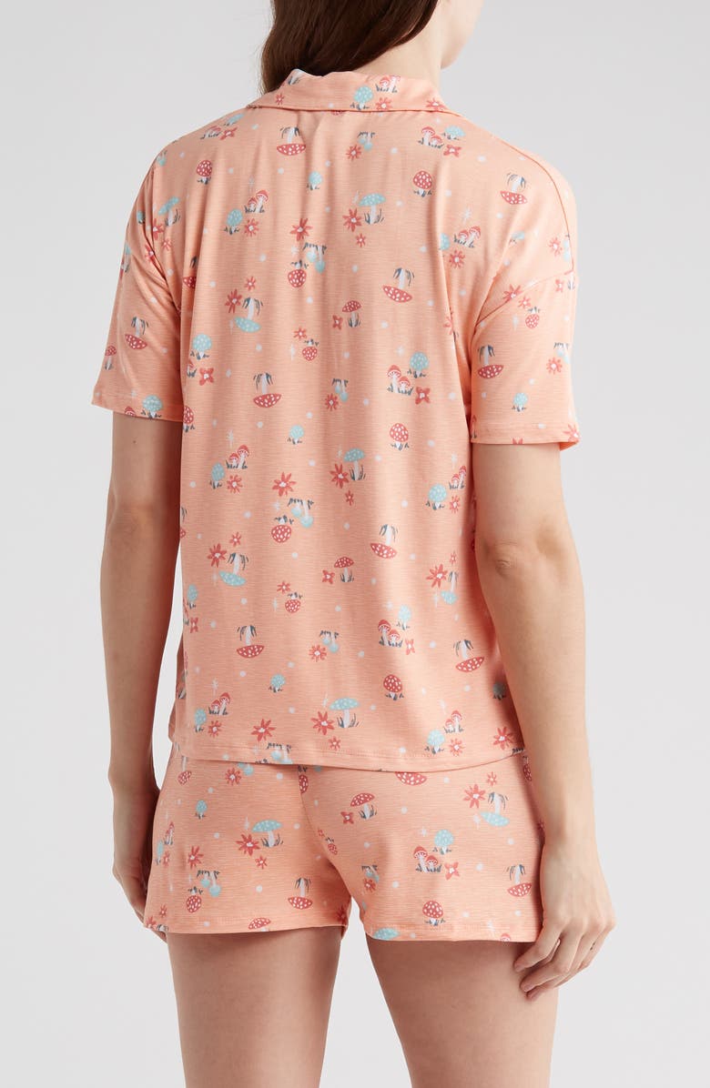 JACLYN Short Sleeve Button-Up Shirt & Shorts Pajamas | Nordstromrack