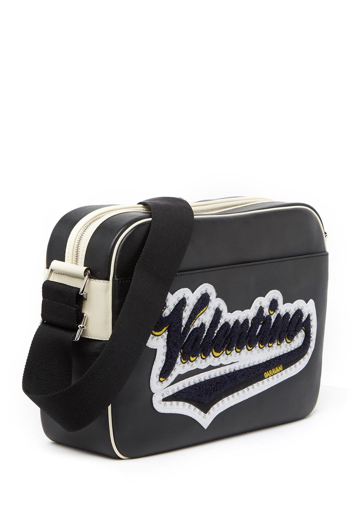 Valentino Logo Applique Small Messenger Bag | Nordstromrack