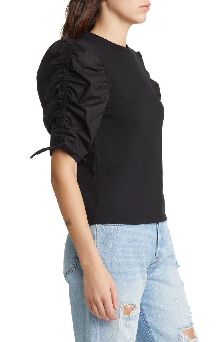FRAME Ruched Sleeve T-Shirt | Nordstrom