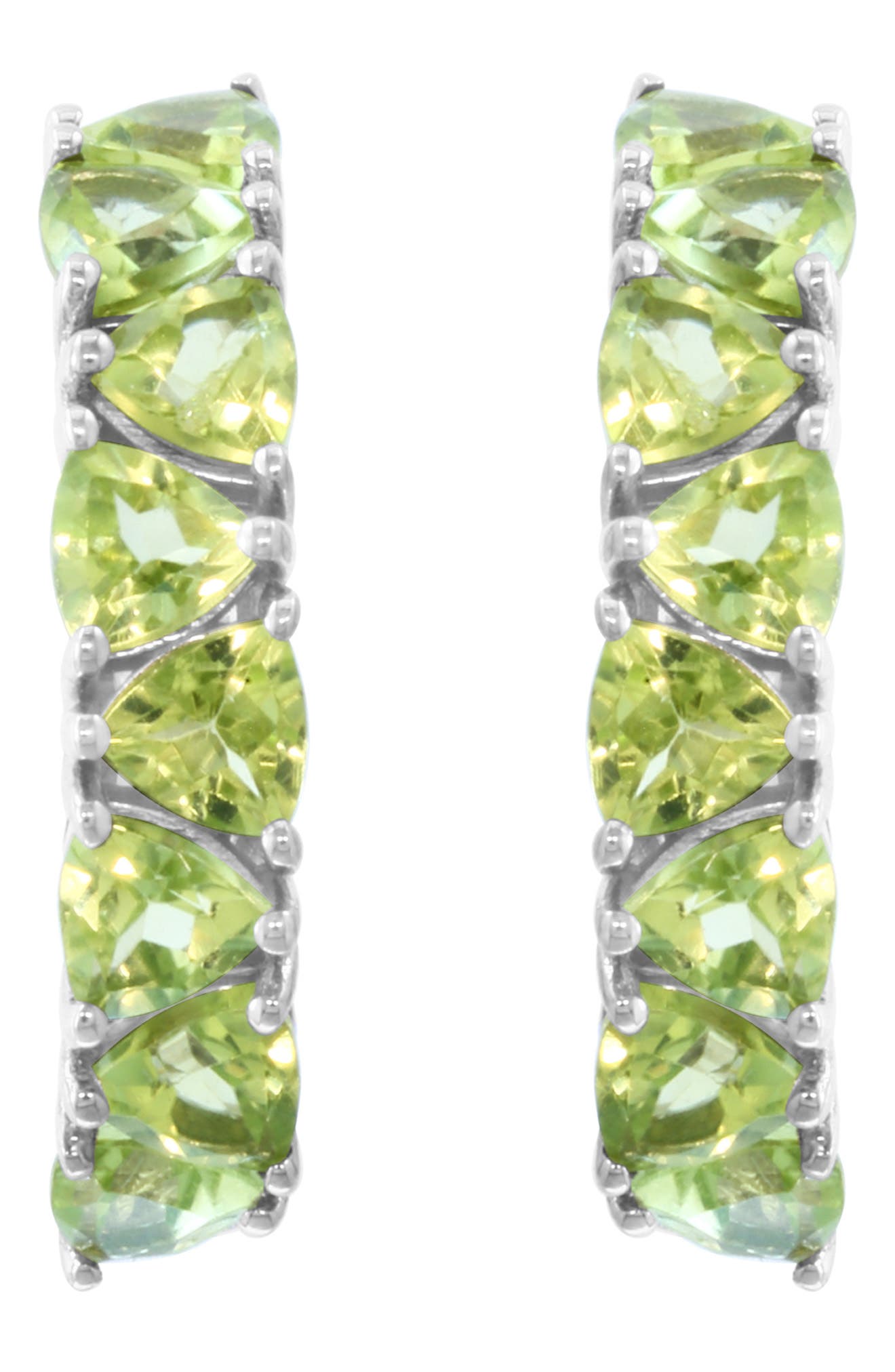 EFFY Sterling Silver Peridot Hoop Earrings | Nordstromrack