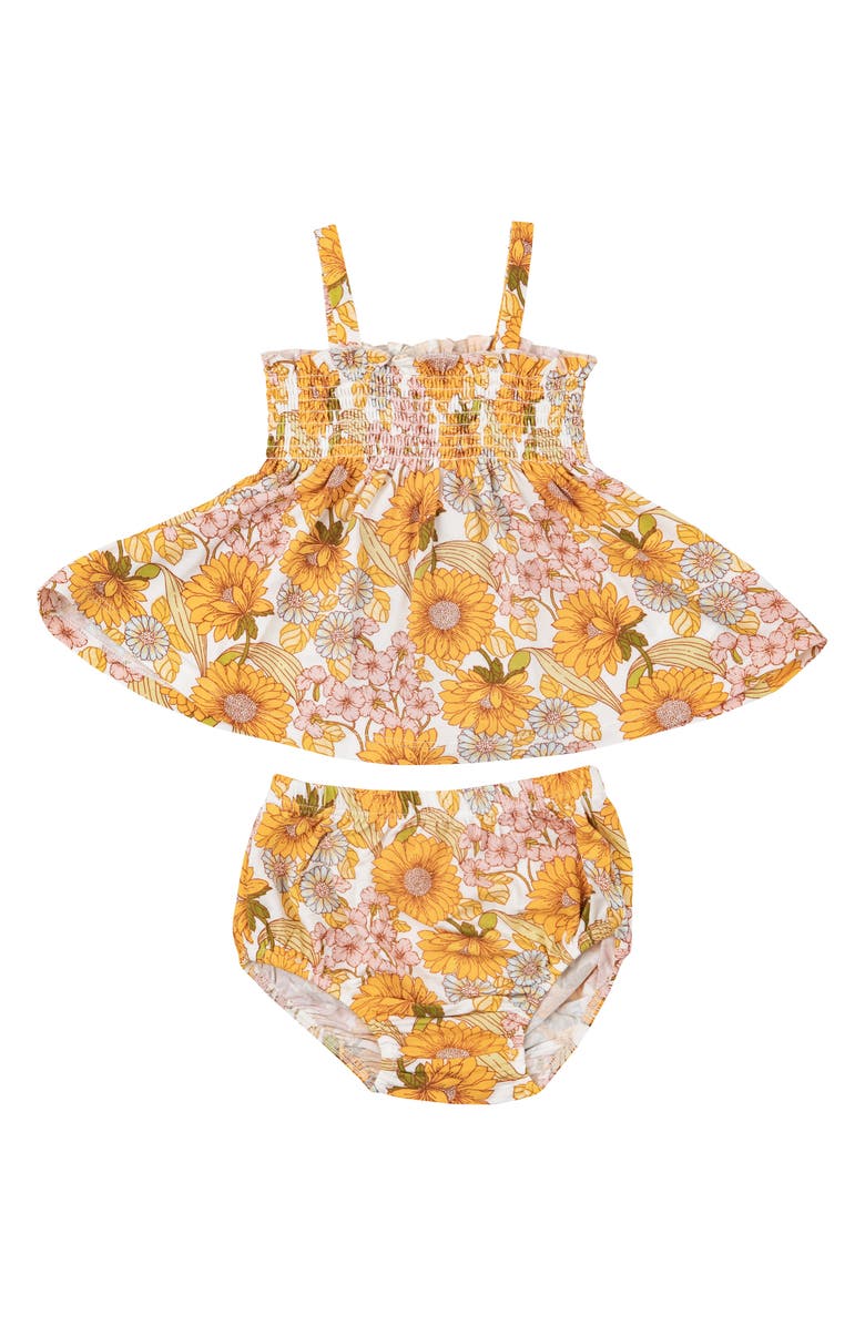 Angel Dear Sunflower Child Smocked Tank & Bloomers Set | Nordstromrack