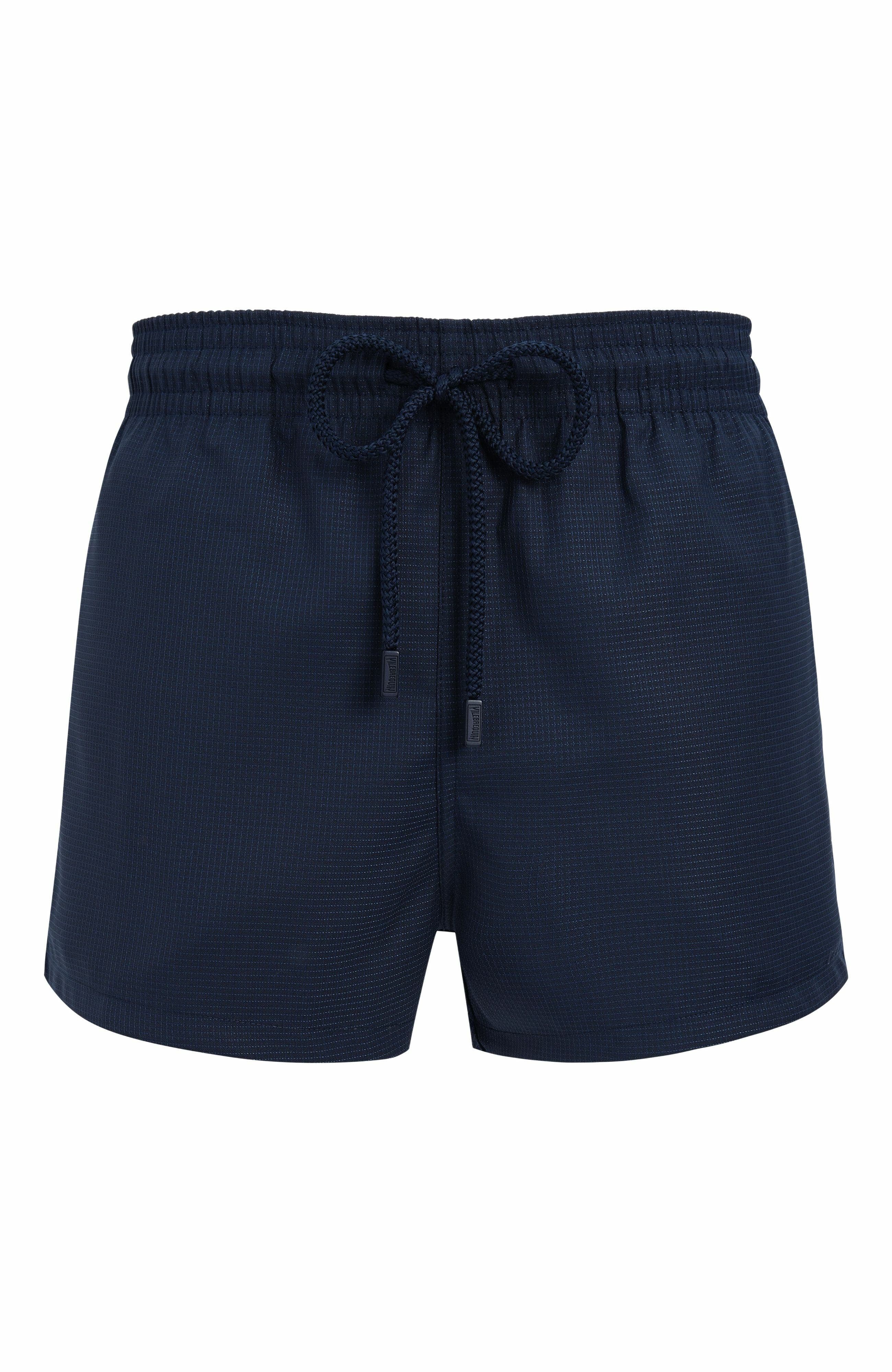 Vilebrequin Men's Micro Carreaux Short Woolen Swim Trunks - Vilebrequin ...