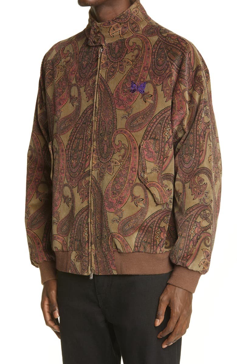 Baracuta x Needles G9 Paisley Corduroy Bomber Jacket | Nordstrom