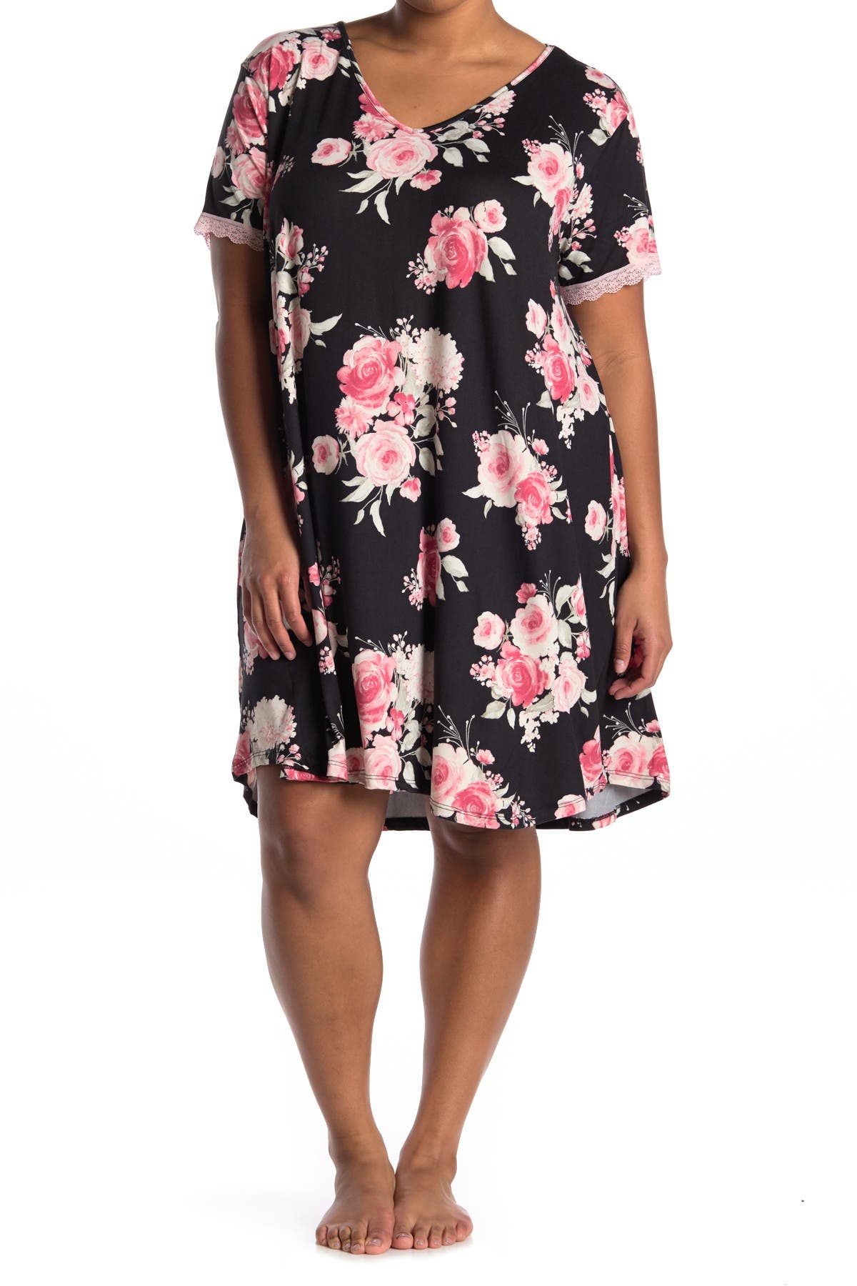 Flora By Flora Nikrooz Short Sleeve Night Gown | Nordstromrack
