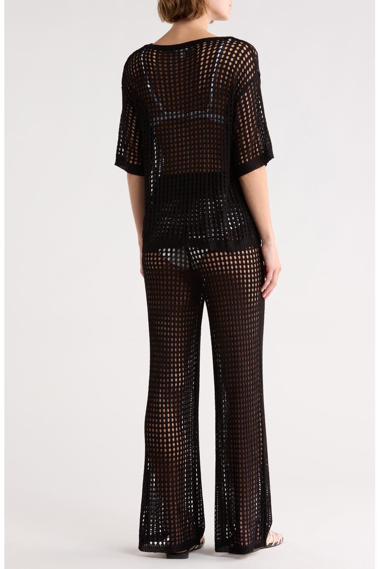 Open Knit Cover-Up Top & Pants Set (Women) | Nordstromrack