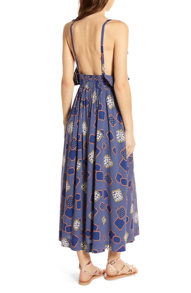 THE ODELLS Ruffle Trim Maxi Dress | Nordstrom
