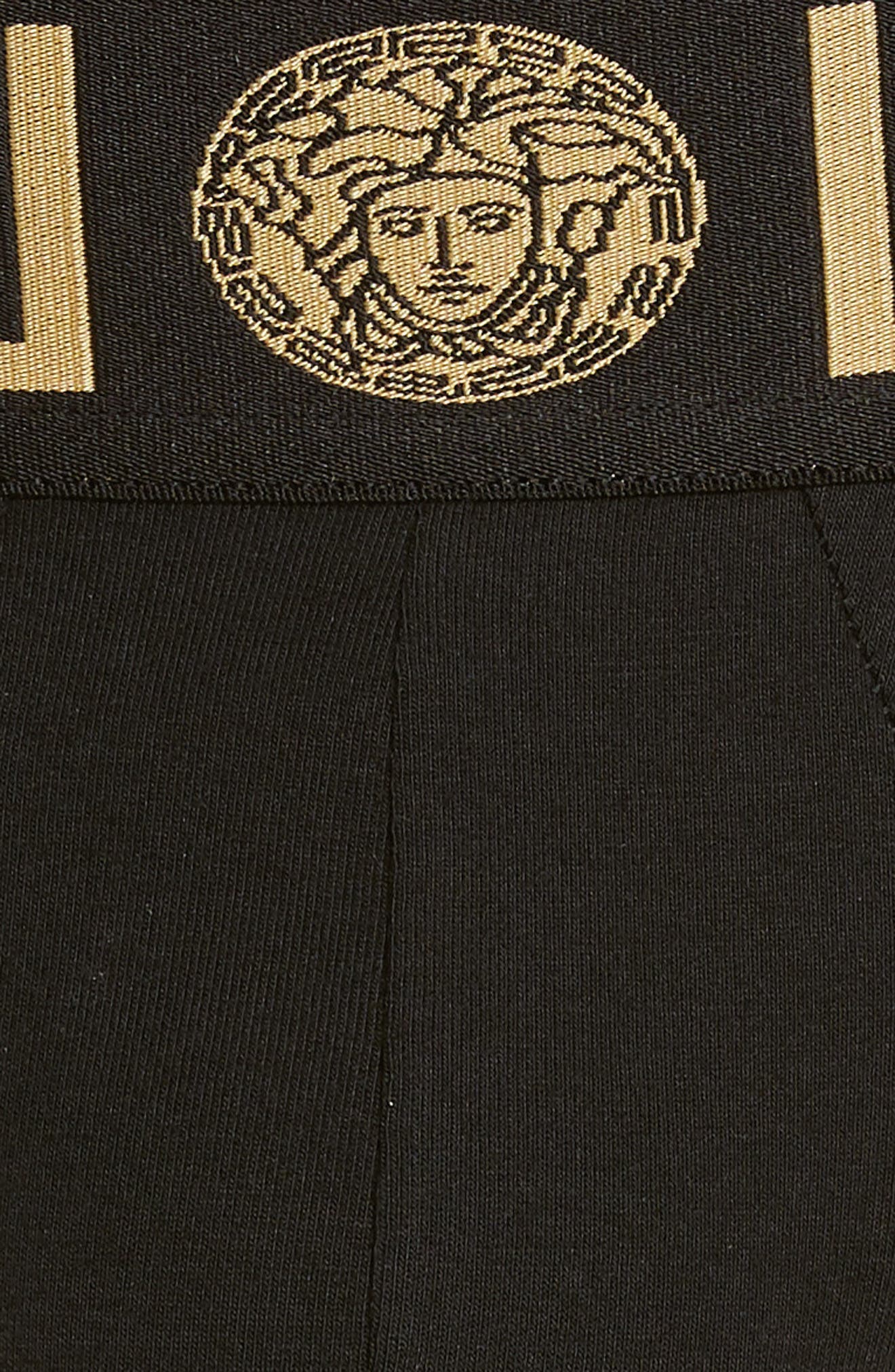 Versace First Line Logo Stretch Cotton Thong | Nordstrom