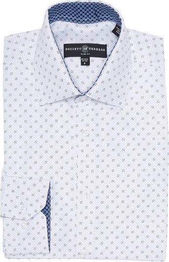 SOCIETY OF THREADS Geo Dot Print Slim Fit Shirt | Nordstromrack