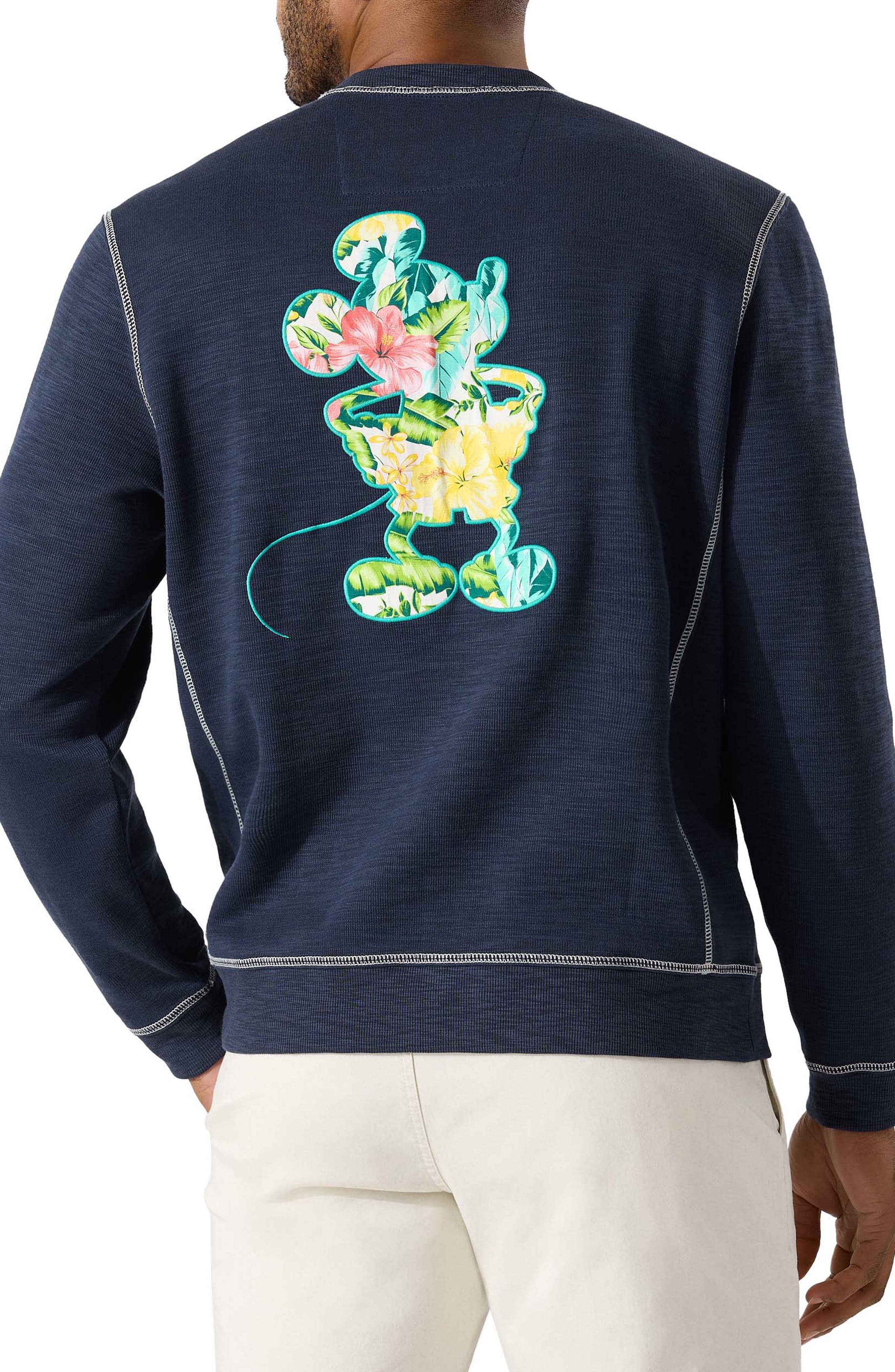 Tommy Bahama x Disney® Tobago Mickey Mouse Appliqué Graphic Sweatshirt ...
