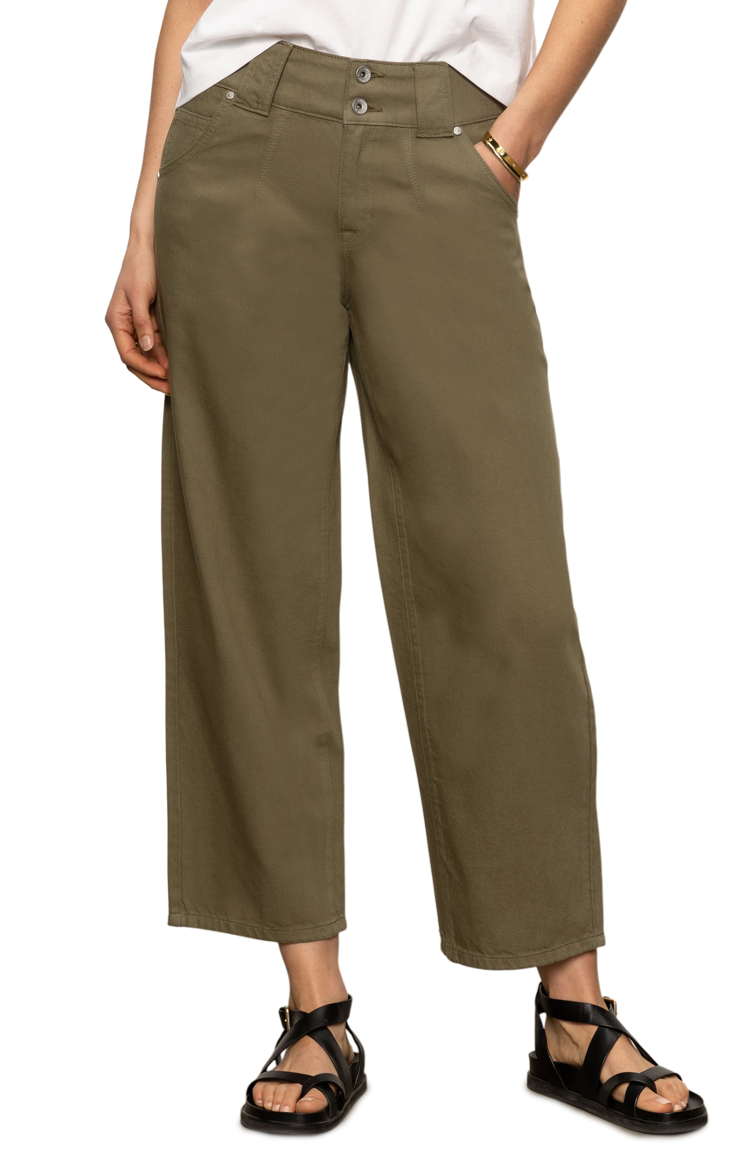 Sanctuary Side Car High Waist Ankle Barrel Jeans | Nordstromrack
