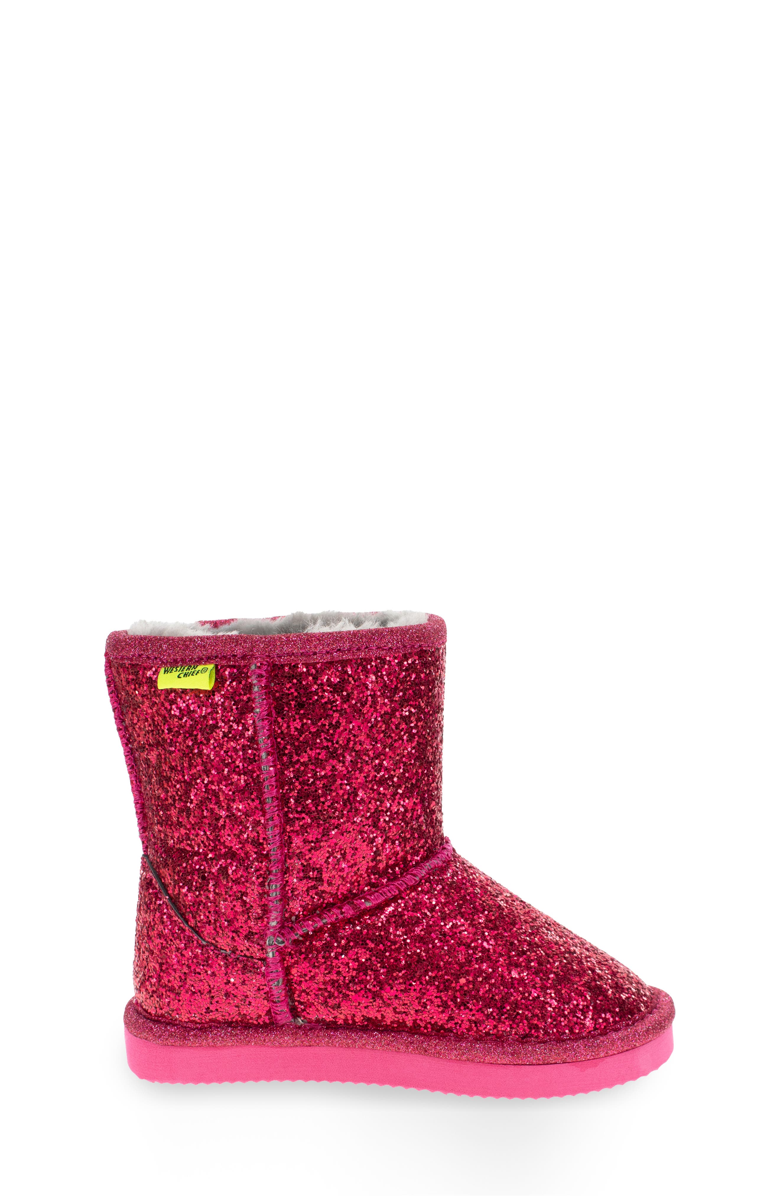 Western Chief Kids' Emma Glitter Faux Fur Lined Boot | Nordstromrack