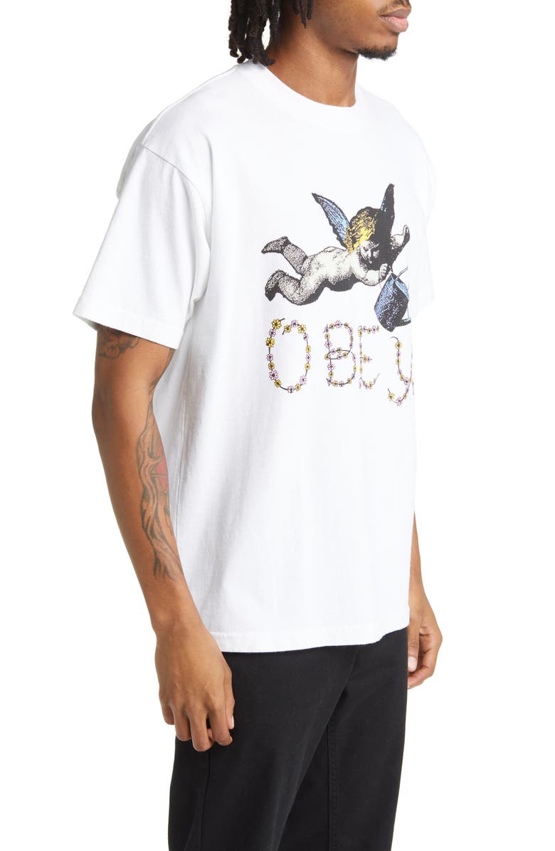 Obey Flower Angel Graphic T-Shirt | Nordstrom