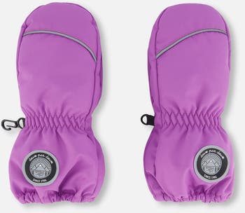 Deux par Deux Little Girl's Solid Mittens Purple | Nordstrom