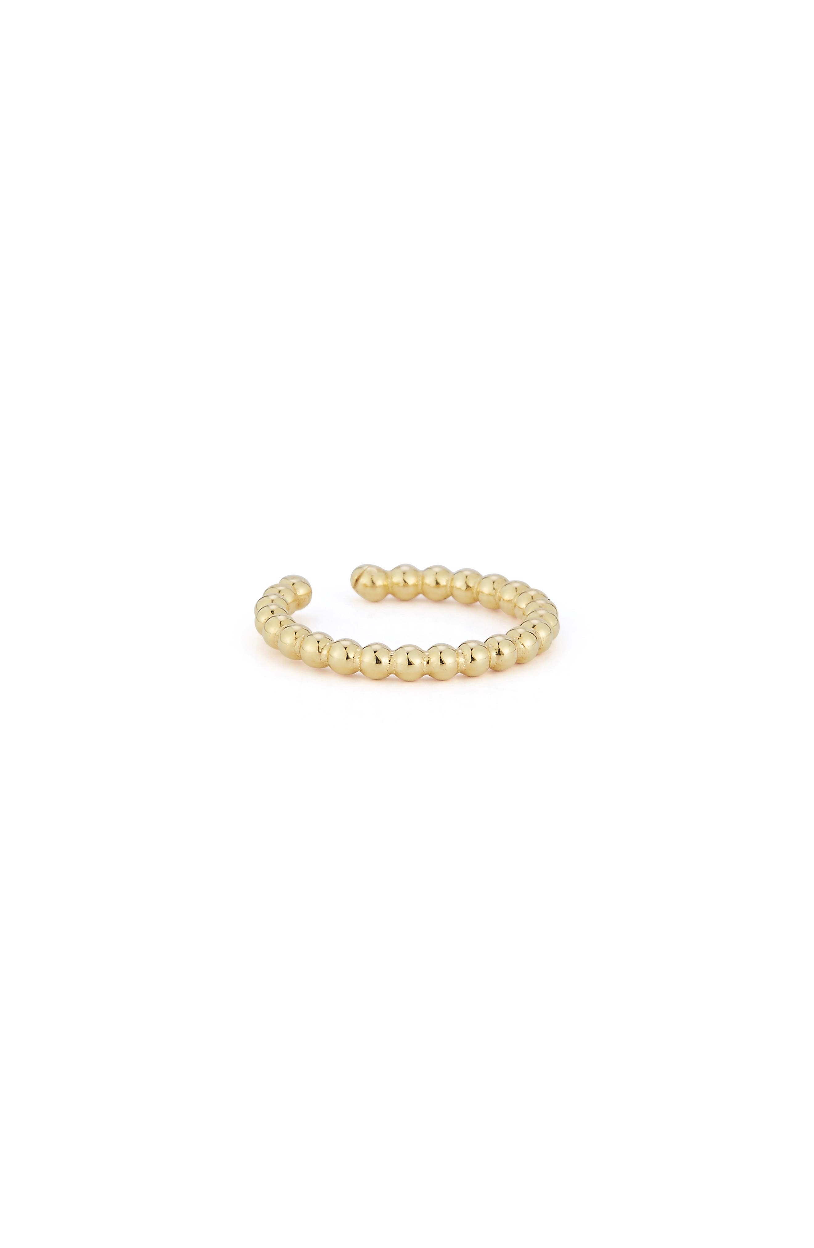 Ember Fine Jewelry 14K Gold Bead Ear Cuff | Nordstromrack