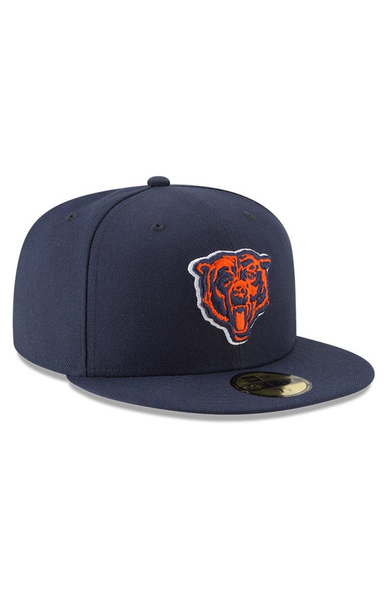 New Era Men's New Era Navy Chicago Bears Omaha Throwback 59FIFTY Fitted ...