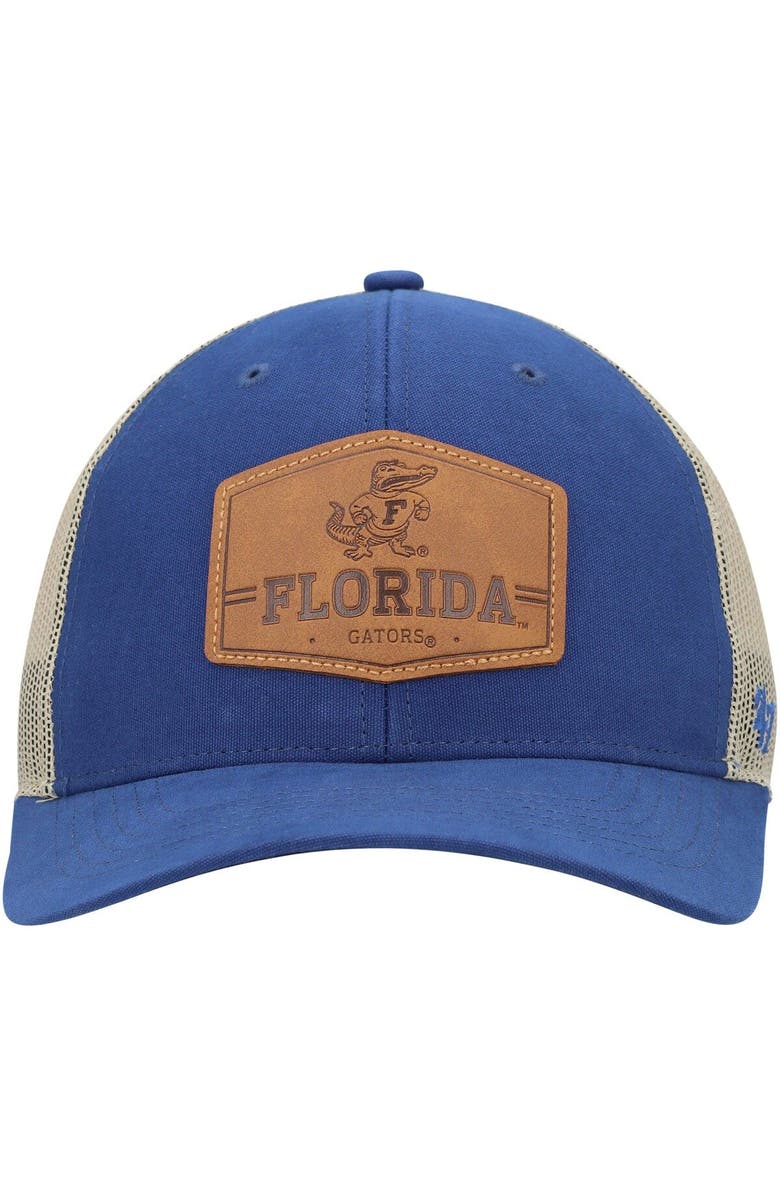 '47 Men's '47 Royal Florida Gators Rawhide Trucker Adjustable Hat ...