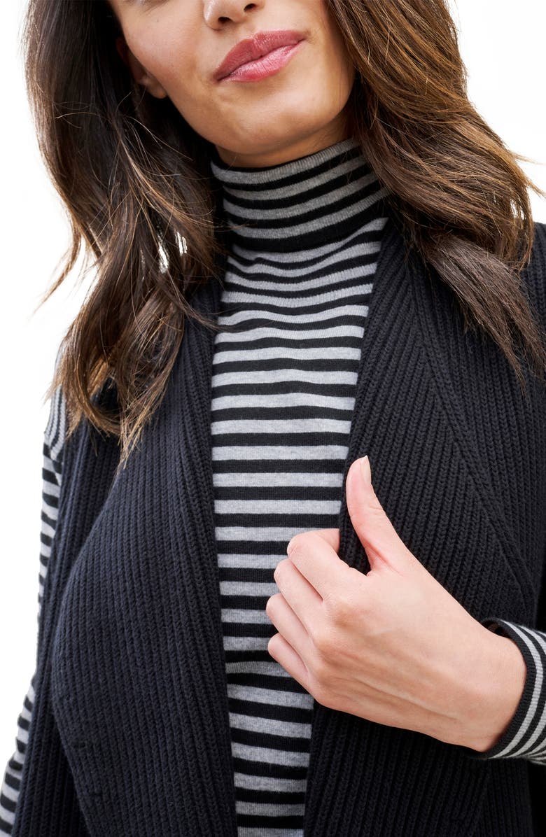 Splendid Juliet Rib Open Front Sweater Vest | Nordstromrack