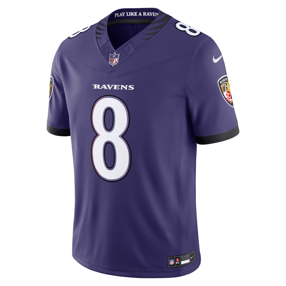 Nike Men's Nike Lamar Jackson Purple Baltimore Ravens Vapor F.U.S.E ...