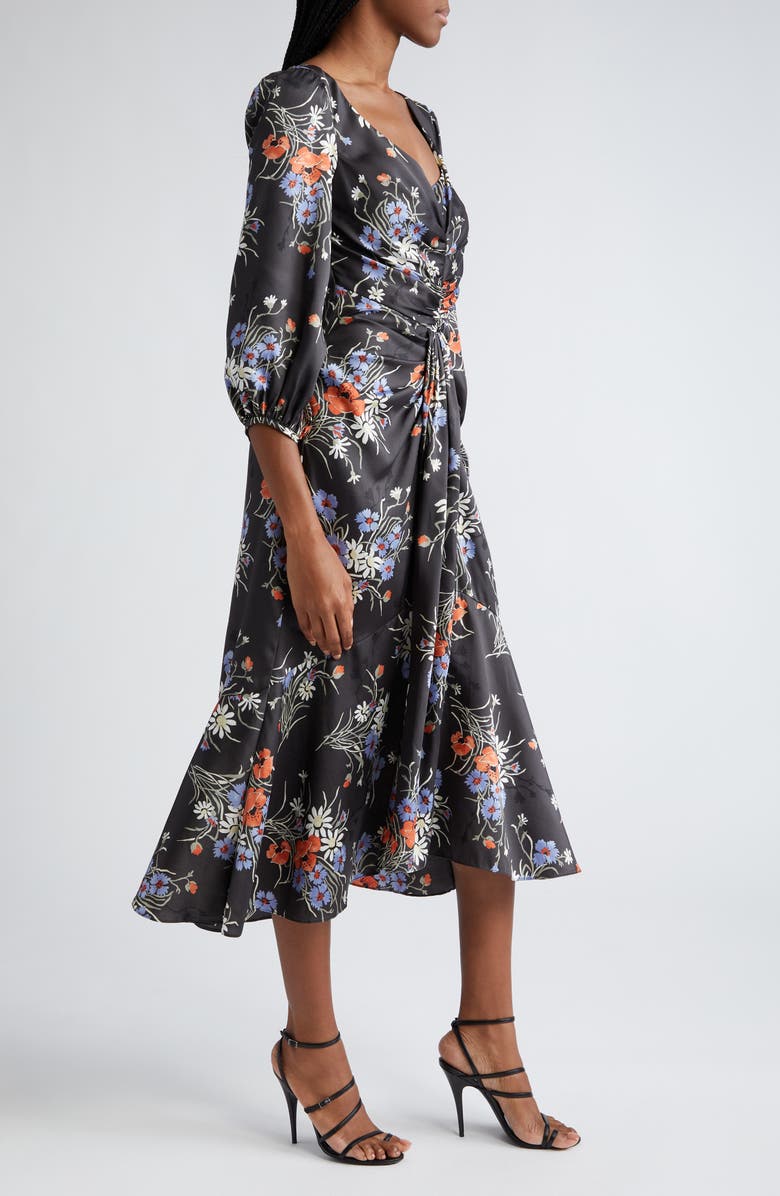 Cinq à Sept Floral Print Midi Dress | Nordstromrack