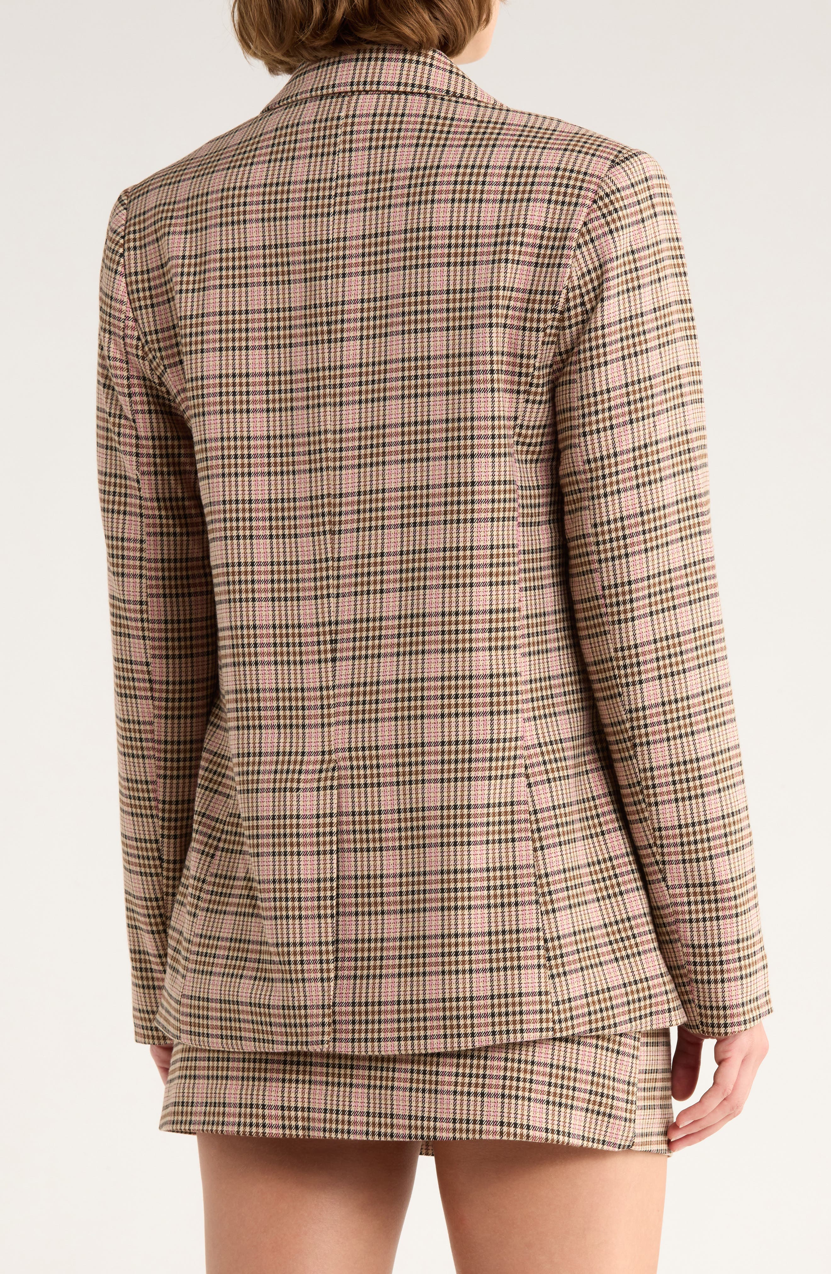 French Connection Plaid Double Breasted Blazer | Nordstromrack