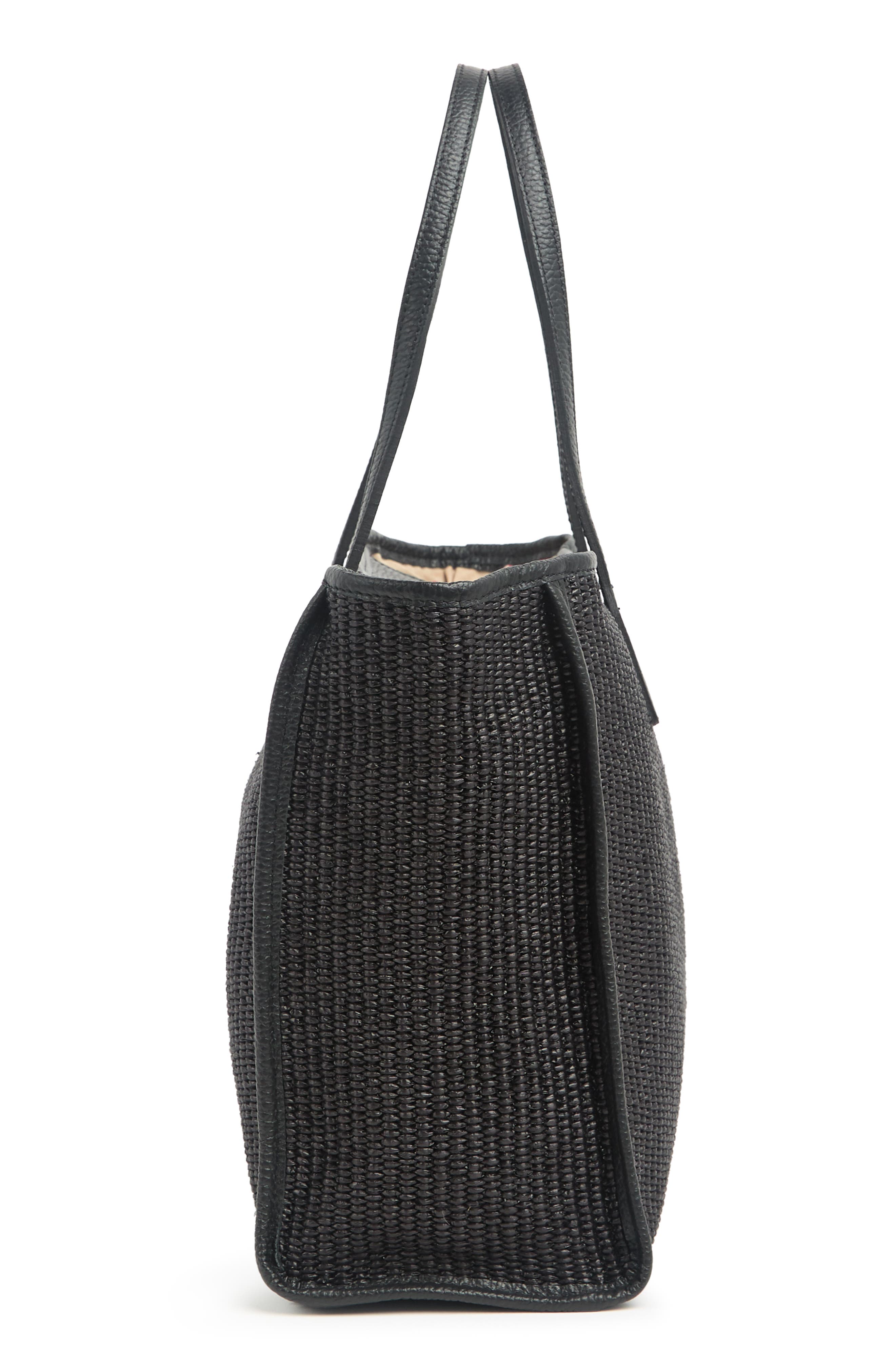 Persaman New York Andrea Leather Trim Raffia Tote | Nordstromrack
