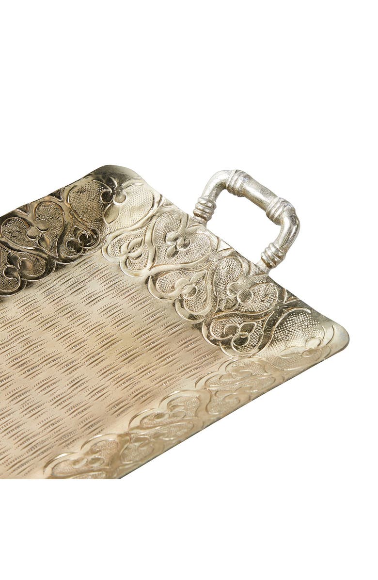 WILLOW ROW Gold Metal Traditional Tray - Set of 3 | Nordstromrack