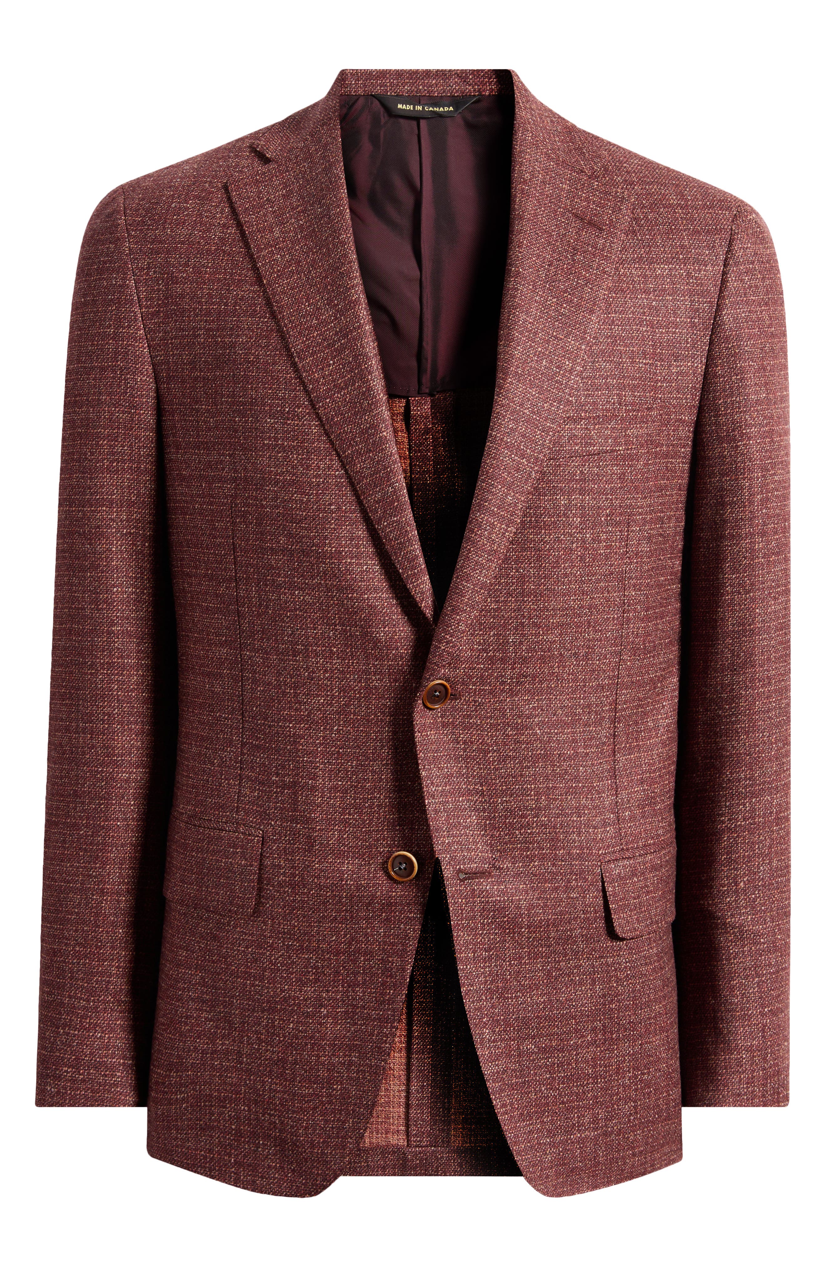 Heritage Gold Rust Textured Solid Wool Sport Coat | Nordstromrack