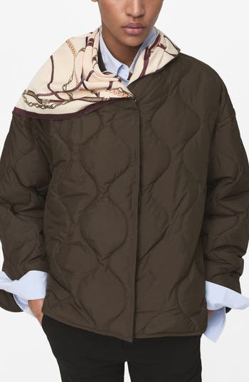 MANGO Quilted Anorak | Nordstrom