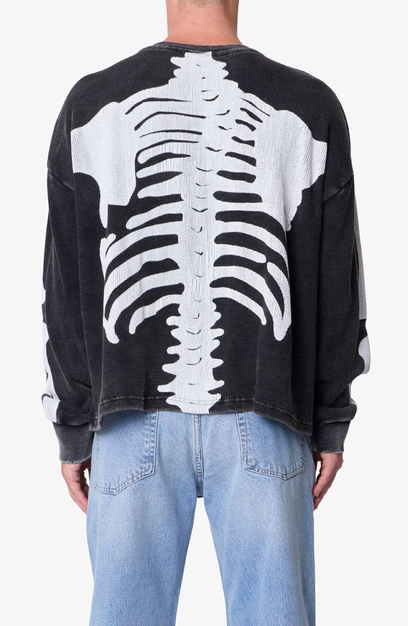 Skeleton Thermal Long Sleeve Graphic T-Shirt (Men) | Nordstrom