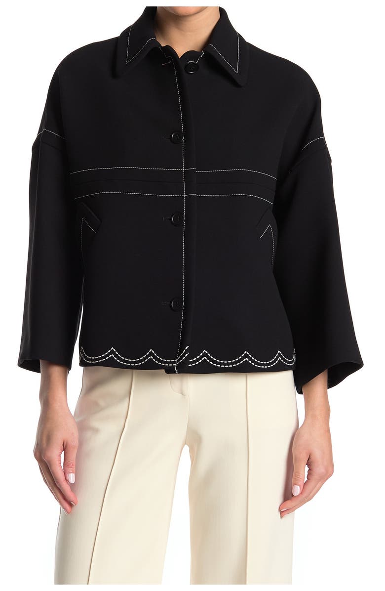 RED Valentino Topstitched Jacket | Nordstromrack