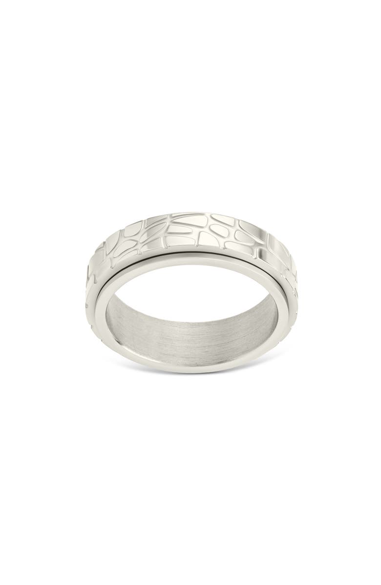 Sterling Forever Textured Spinner Ring | Nordstromrack