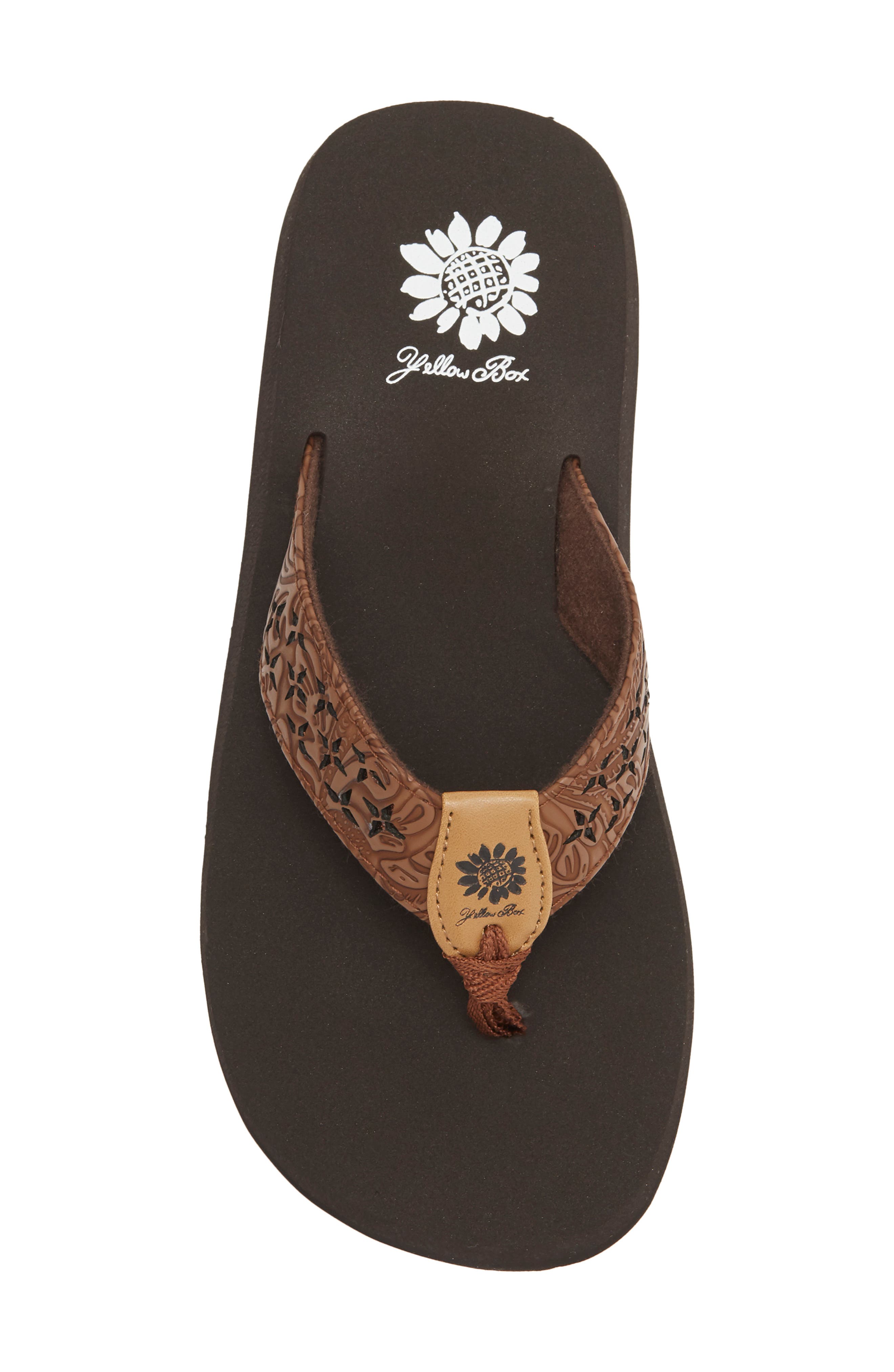 Yellow Box Premium Benji Lasercut Flip Flop (Women) | Nordstromrack