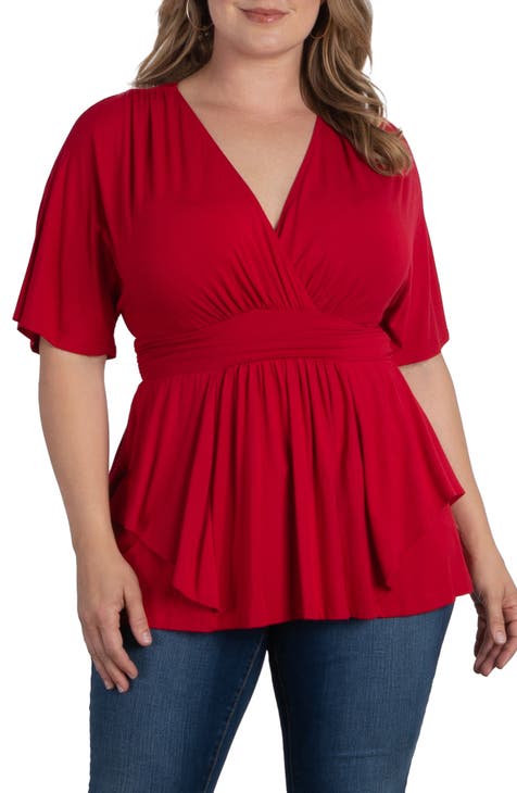 Red Plus-Size Tops for Women | Nordstrom