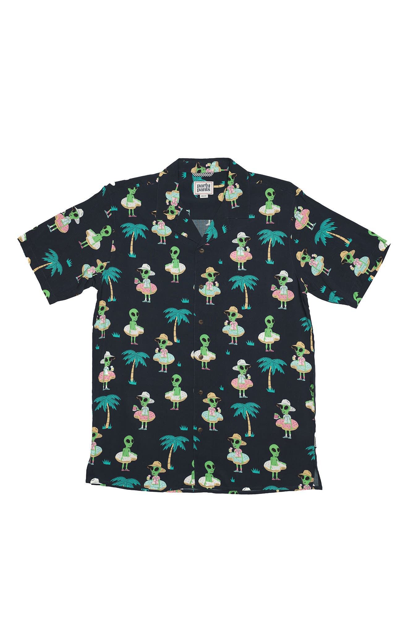 Party Pants Pool Foot Short Sleeve Button Front Shirt | Nordstromrack