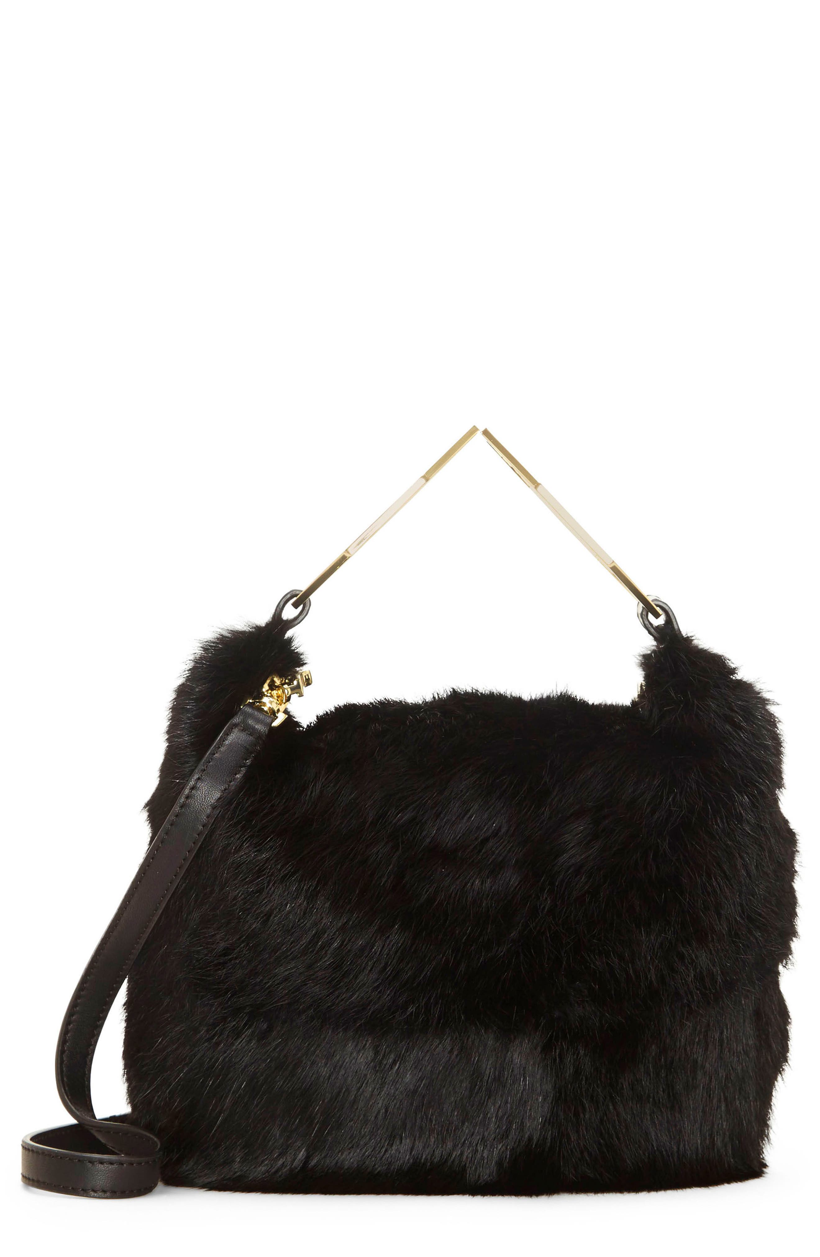 Louise et Cie Tysse Genuine Rabbit Fur Bracelet Bag | Nordstrom